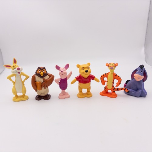 Lot Of 6 Disney Winnie the Pooh Figures Characters, Owl, Rabbit, Tigger ...