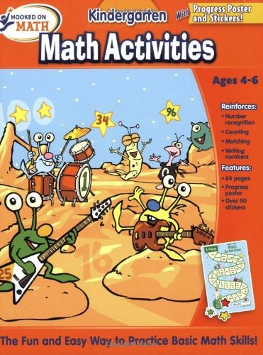 HOOKED ON MATH KINDERGARTEN MATH ACTIVITIES WORKBOOK By Hooked On ...