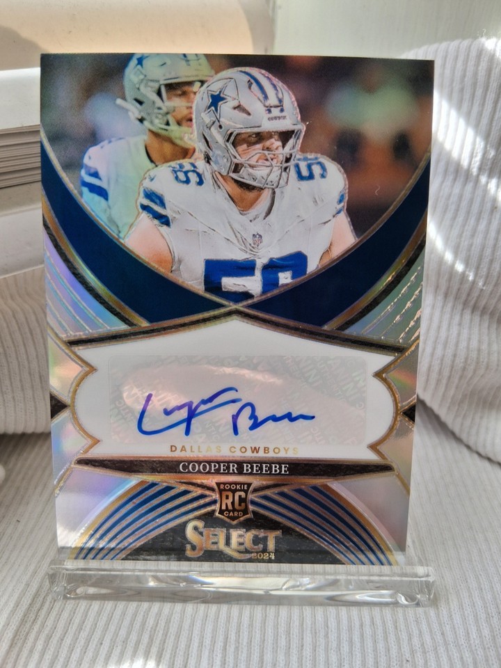 2024 Panini Select - Select Signatures Cooper Beebe #SSP-CBE Silver ...
