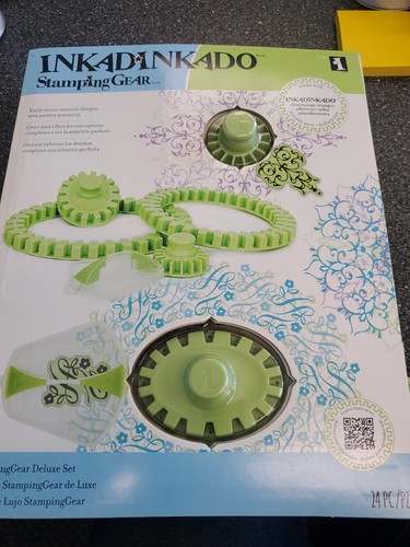 INKADINKADO 24 Pc Deluxe Stamping Gear Kit with Unmounted Cling Rubber ...