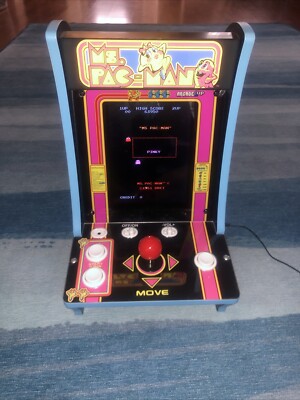 New 40th Anniversary Ms Pac Man Arcade 1Up Countercade 4 Games Mappy ...
