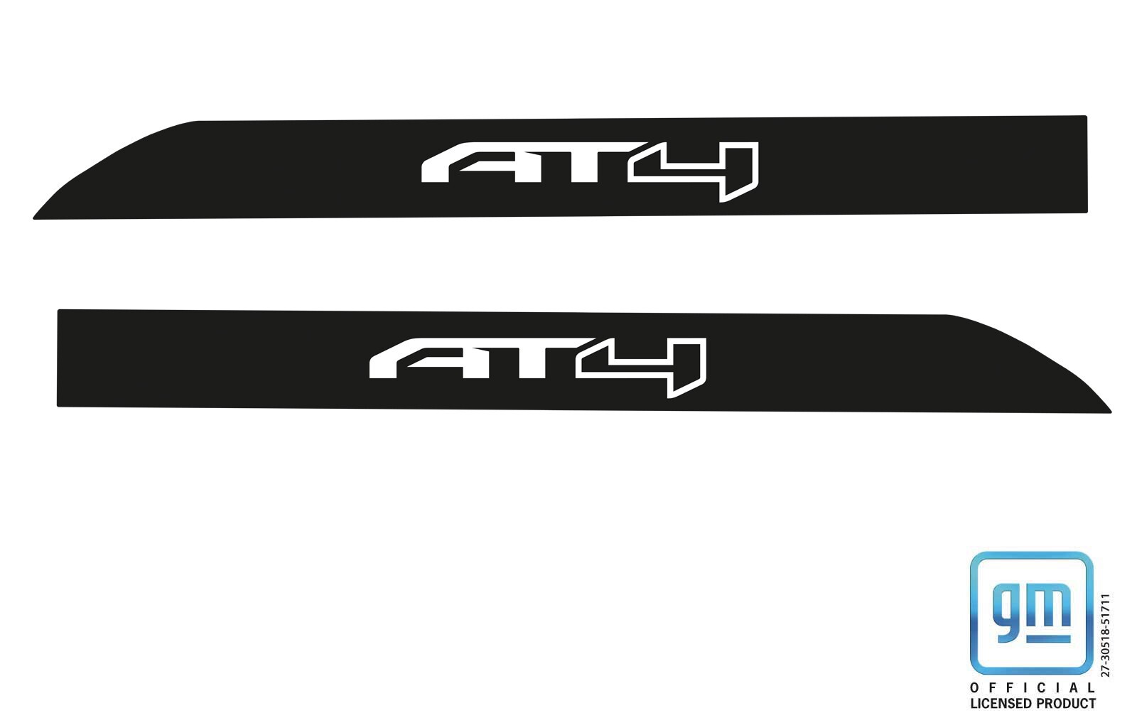 2023 2024 2025 GMC Canyon AT4 Matte Black Side Hood Decals Set of 2 GM ...