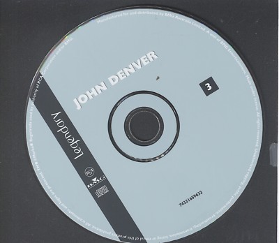 John Denver - Legendary John Denver (3Cd) (Disc 3) CD Only | eBay