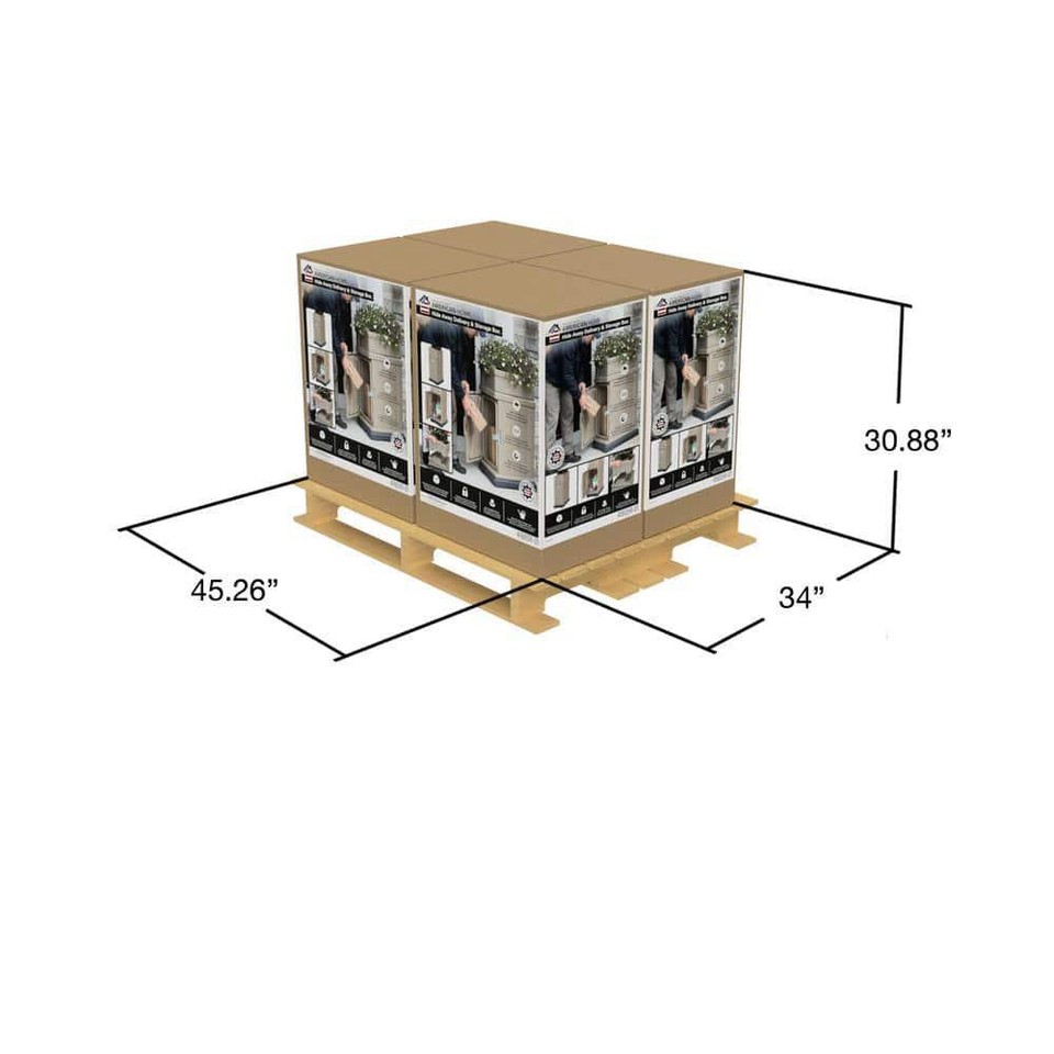 Package Delivery Lockable Parcel Box Storage Home Drop Container Large ...