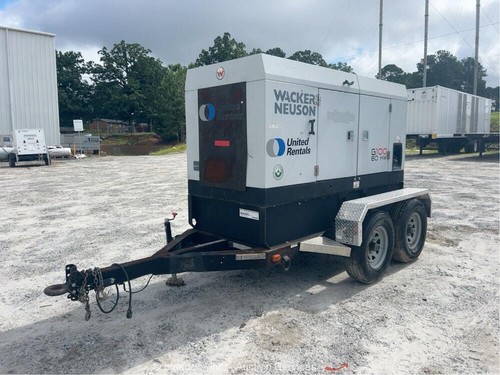 2017 Wacker Neuson G100 T/A Towable 80kW Generator 100kVA Genset ...