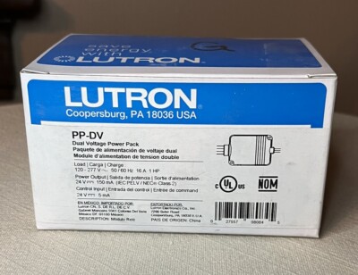 Lutron Dual Voltage Power Pack PP-DV 24v NEW | eBay