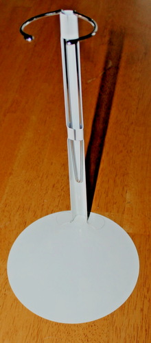 Alexandra ~ 12 - 16in WHITE DOLL DISPLAY STAND New/Old Stock - Metal ...