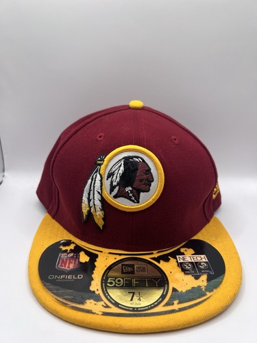 Vintage Washington Redskins Hat Cap Fitted 7 1/4 NFL Football Mens ...