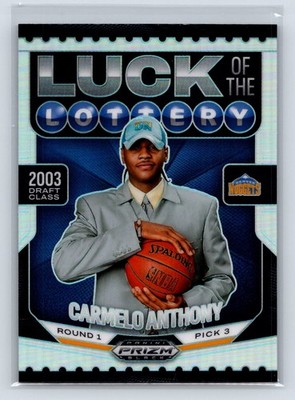 2024-25 Prizm Black Basketball Carmelo Anthony Luck of the Lottery ...