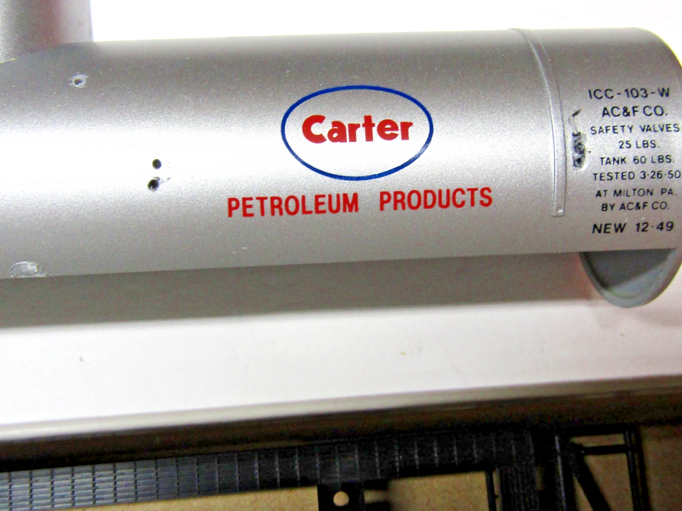 O SCALE RED CABOOSE, CARTER PETROLEUM, 10,000 GAL TANK CAR KIT | eBay