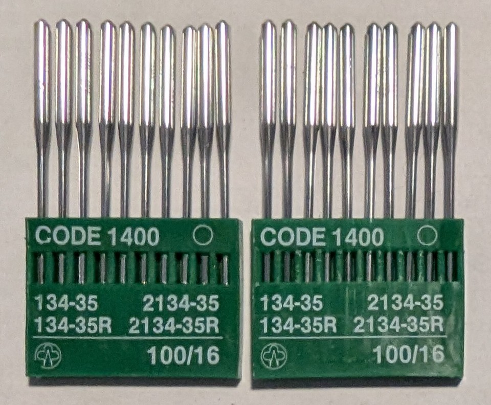 20 Superior Beka 134-35 134-35R size Nm: 100/16 Sewing Needles - FREE ...