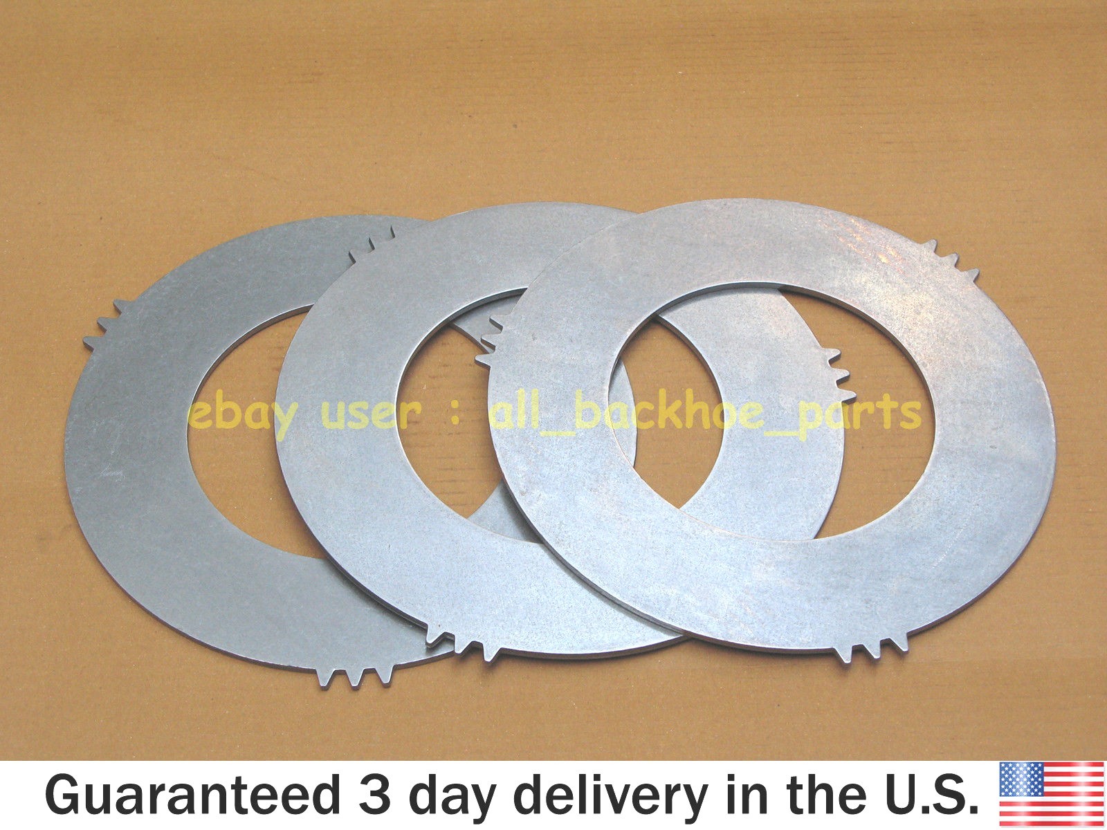 JCB BACKHOE - BRAKE COUNTER PLATE, SET OF 3 PCS. (PART NO. 458/20289 ...