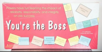 NEW You're The Boss Board Game 1996 Franklin Learning Systems NEW ...