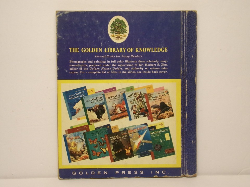 Vintage 1950's Hardcover Book The Moon The Golden Library Of Knowledge ...