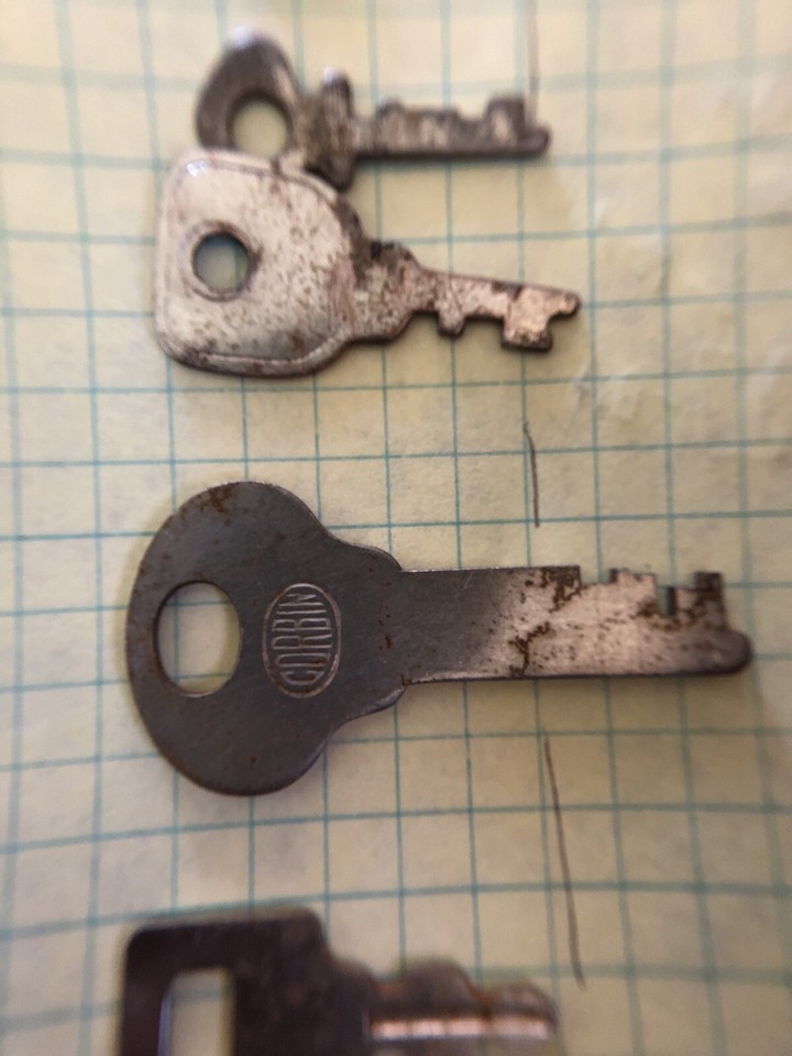 Skeleton Keys Corbin Eagle Yale Neilson Steel Mixed Lot Vintage Flat ...