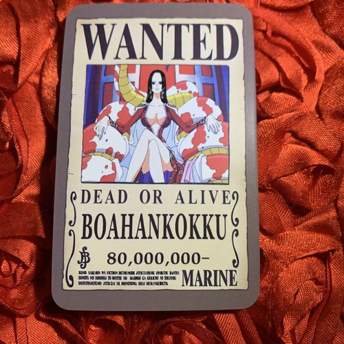 BOA HANCOCK ONE PIECE WANTED SET GODDESS ACG Waifu HOLO Anime Card DEAD ...