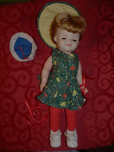 Vintage Doll 1959 PATSY ANNE EFFANBEE DURABLE GREEN DRESS RED PANTS ...