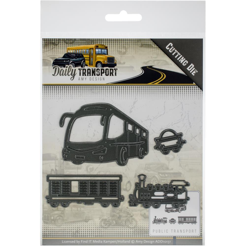 TRANSPORT Bus & Train Die Cutting Die Find It Trading Amy Design ...