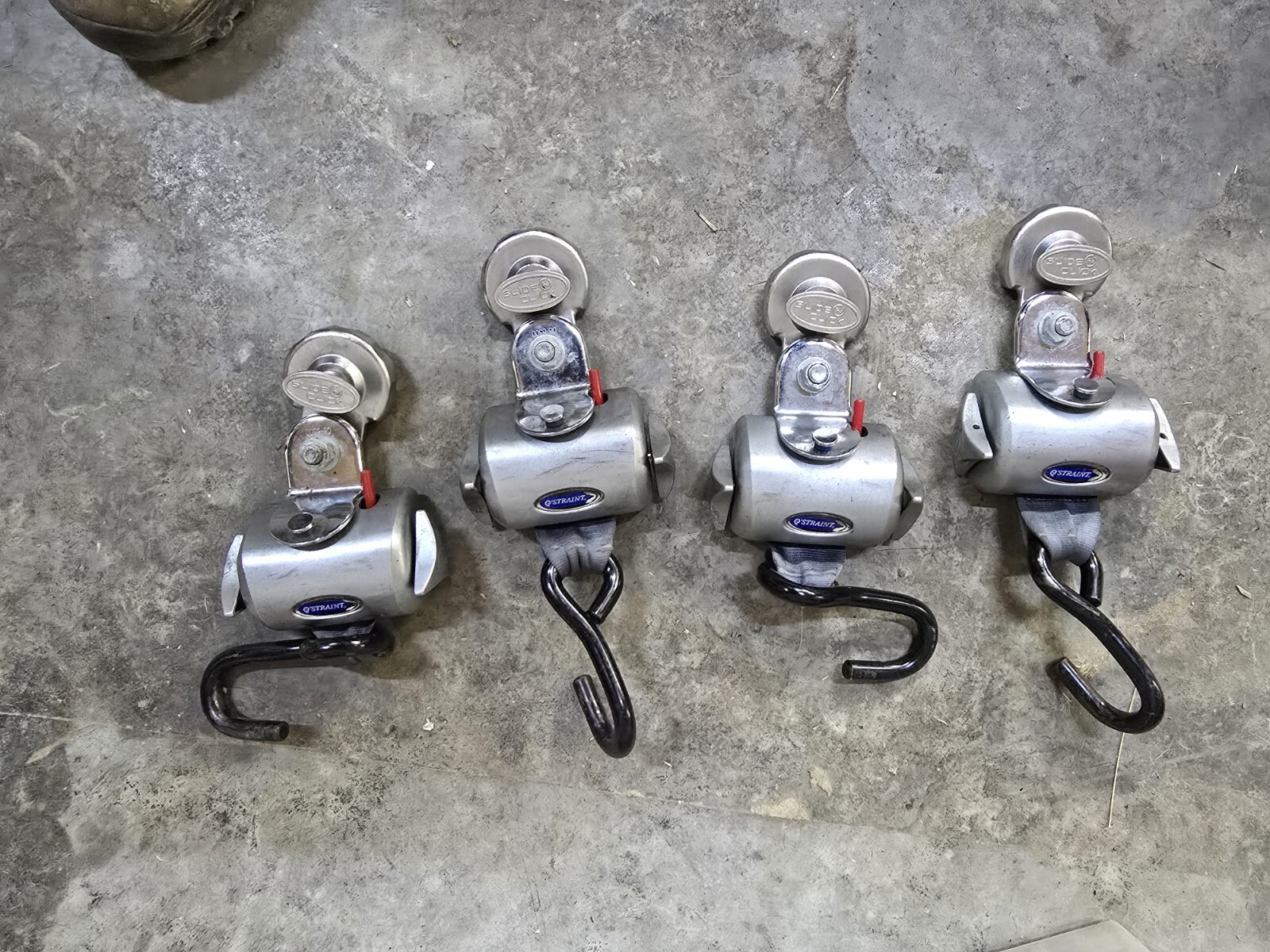 4 Q'STRAINT WHEELCHAIR BELT RETRACTOR Q8-6209 TIE DOWN STRAP *USED* Qty ...