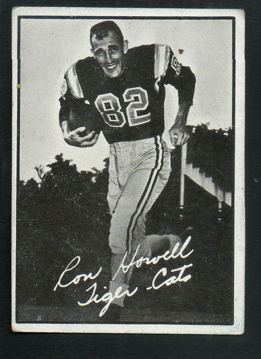 1961 Topps Canadian Football Card #50 Ron Howell-Hamilton Tiger Cats Vg ...