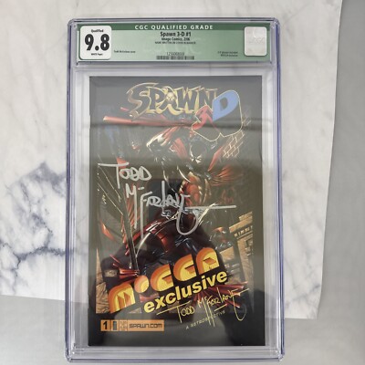 SPAWN #1 CGC-SS 9.8 3-D MOCCA EXCLUSIVE *SIGNED SPAWN ARTIST TODD ...