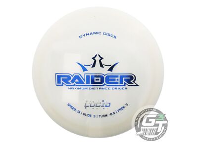 NEW Dynamic Discs Glimmer Lucid Ice Raider 173g White Blue Driver Golf ...