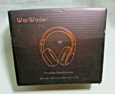 Bluetooth Headphones Over Ear, WorWoder Wireless, Black T-42 | eBay