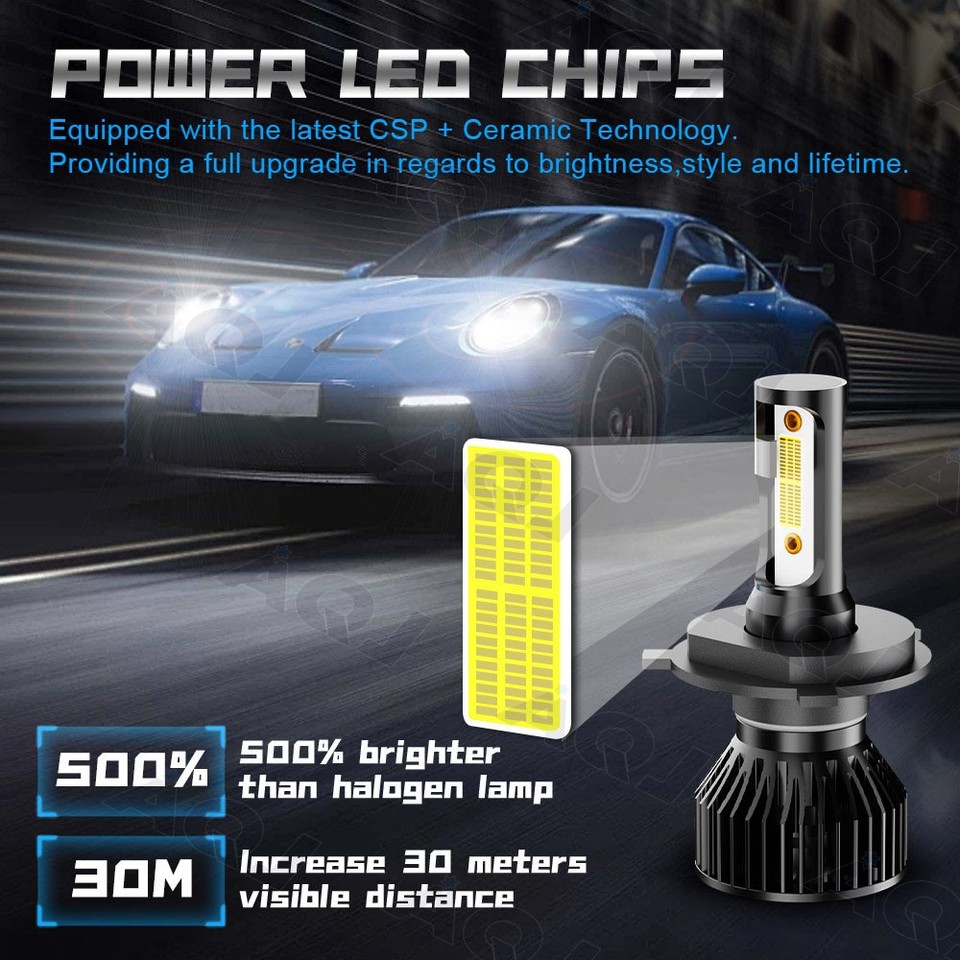 For Suzuki Swift 2007-2019 White+Yellow LED Headlight Hi/Lo + Fog Light ...