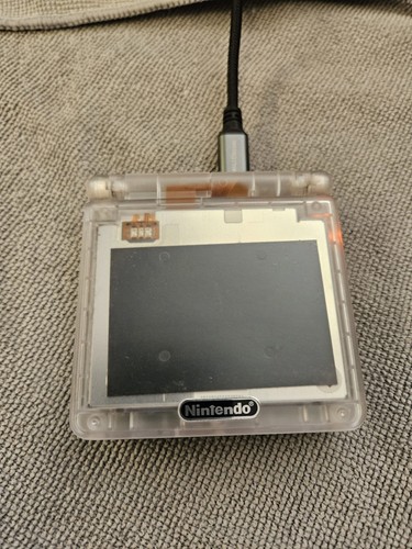 Gameboy Advance SP AGS-101 - Clear Shell - USB-C Mod - Upgraded Battery ...