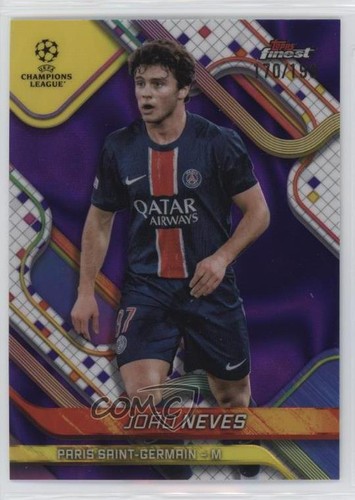 2024-25 Finest UEFA Club Competitions Purple Lava Refractor /199 Joao ...