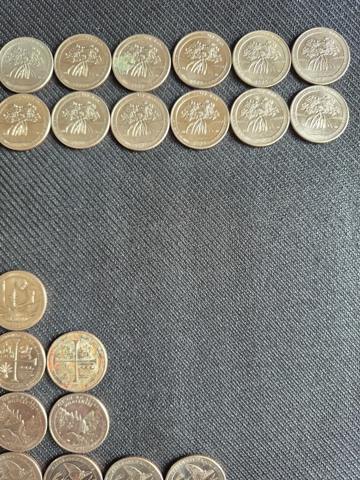 Roll of 40 W mint quarters. Found in Circulation. Low mint quarters. | eBay