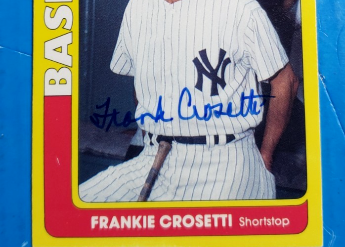 SIGNED FRANK CROSETTI 1991 SWELL BASEBALL GREATS CARD #20 - YANKEES | eBay