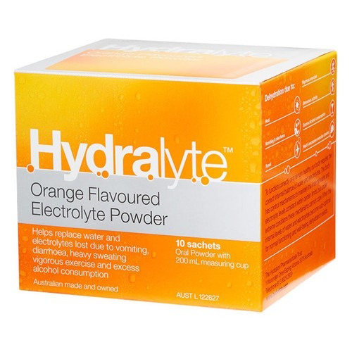HYDRALYTE ORANGE PDR 5GX10 ELECTROLYTE POWDER 10 PACK SACH SACHETS ...