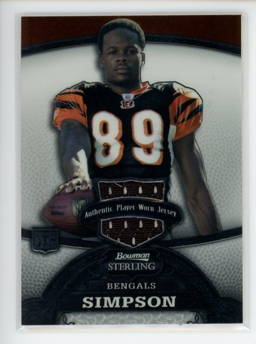 2008 Bowman Sterling #168 Jerome Simpson RC Bengals /569 | eBay