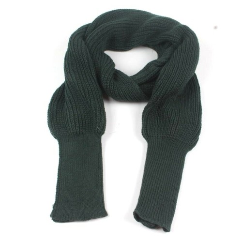 European Style Winter Women Long Scarf with Sleeves Wool Knitted ...