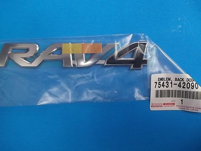 Genuine Toyota Rav4 75431-0R010 Liftgate Emblem Rav4 75431-42090 | eBay