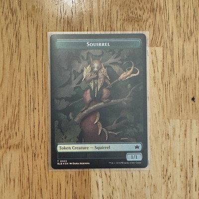 FOIL - MTG Squirrel Starscape Cleric Double-Sided Token - Bloomburrow ...