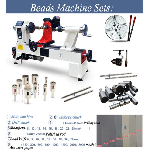 Wood Lathe Motorized Jig-saw Bead Grinder Driller Woodworking Lathe JWL ...