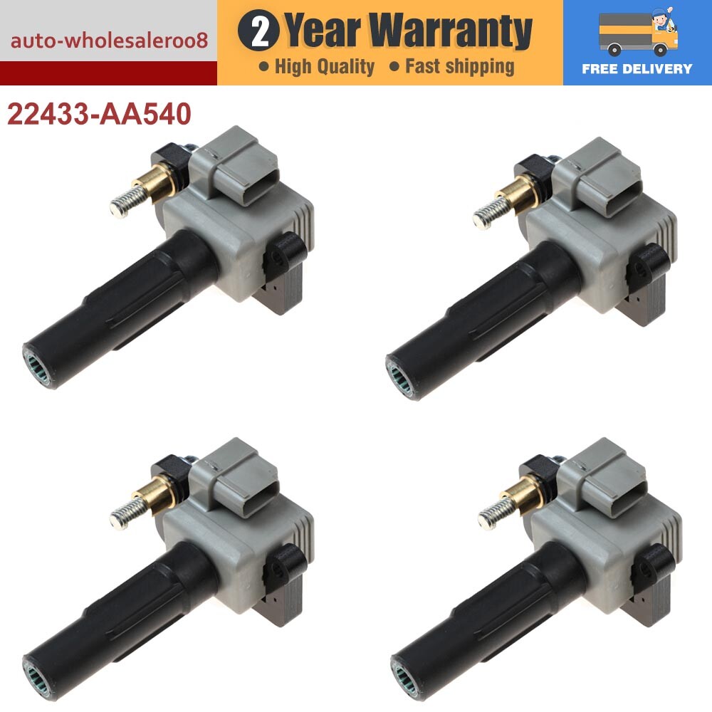 4PCS Ignition Coil Fits For SUBARU Impreza Forester Legacy 22433-AA540 ...