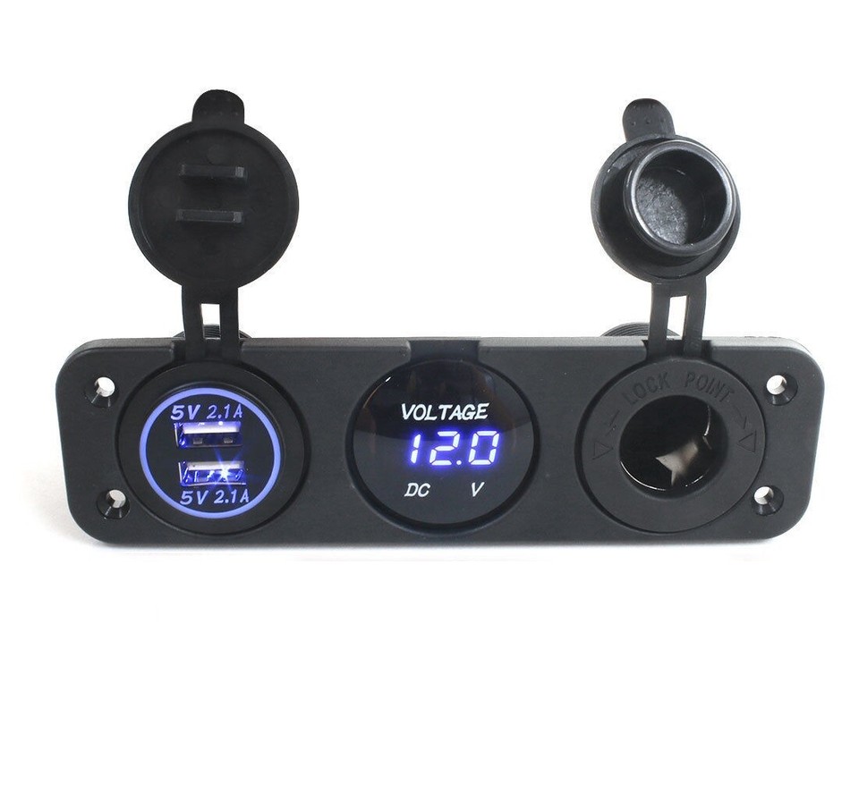12v Portable Power Box Component Kit - for Ice Fishing Camping (BOX NOT ...