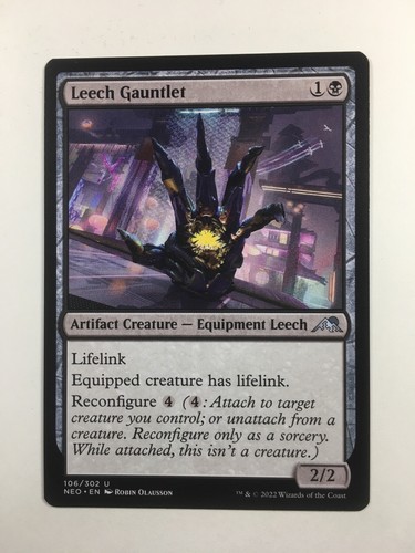MTG Kamigawa Neon Dynasty Leech Gauntlet 106/302 Magic the Gathering | eBay