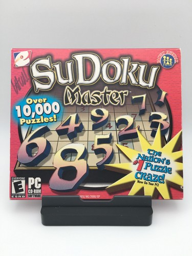 SuDoku Master (PC CD-ROM, 2005) Over 10,000 Puzzles | eBay