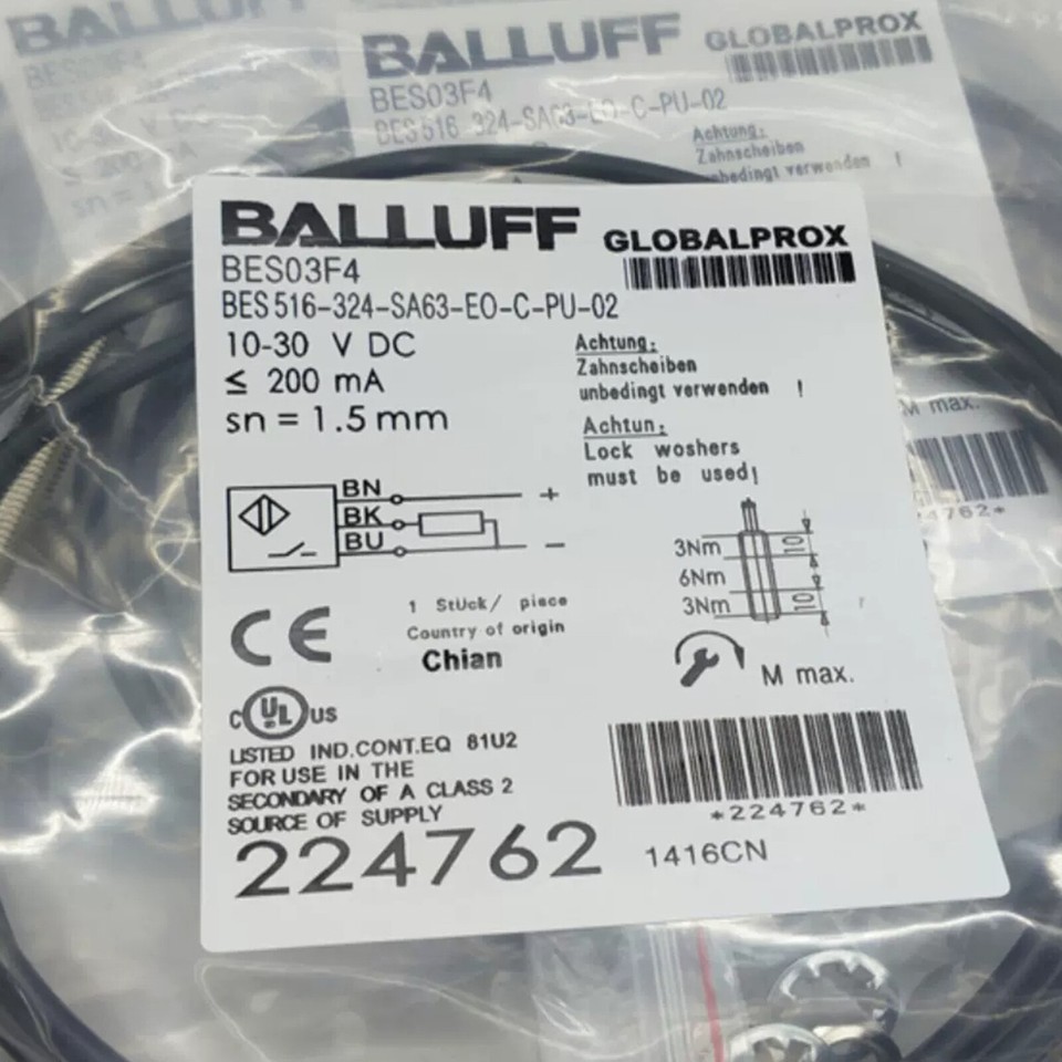 1PC NEW BALLUFF BES03F4 BES 516-324-SA63-EO-C-PU-02 proximity switch #YP1 | eBay