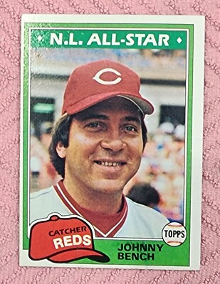 1981 Topps - #600 Johnny Bench, HOF, Cincinnati Reds | eBay
