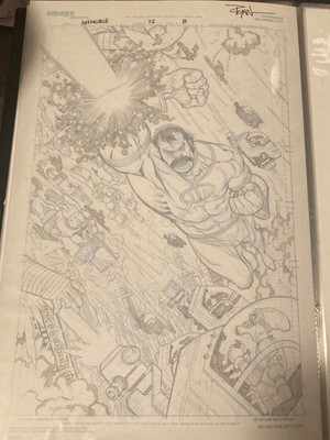Invincible 73 Splash Page 8 Original Comic Book Art Image Ryan Ottley Kirkman | eBay