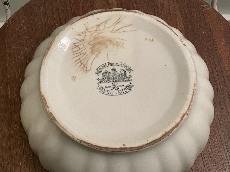 Chunky White Ironstone Round Lady Finger Fluted Bowl England | eBay