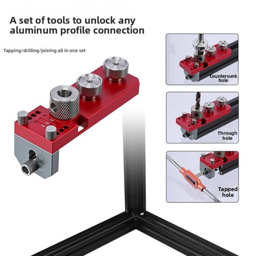 Tool to Assist Drilling in 25mm Spaced Aluminum Profiles with Scale ...