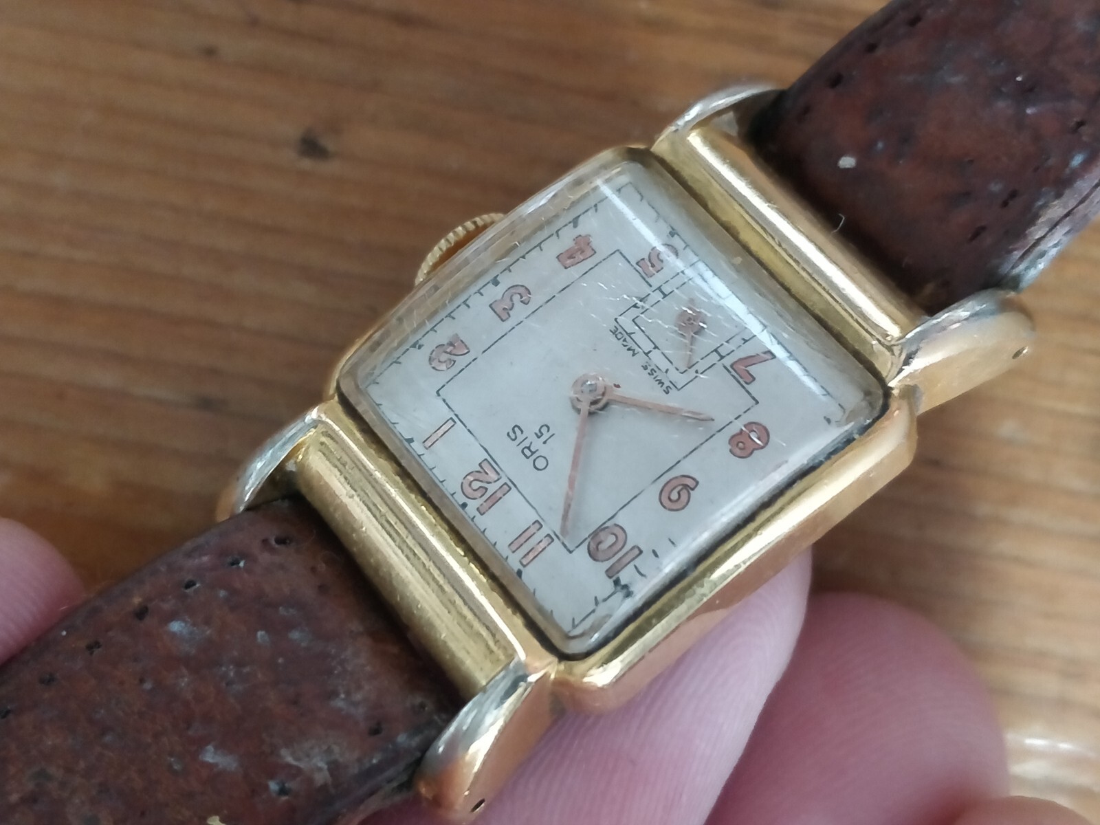 Oris 15 Jewels Tank Shaped Art Deco Watch Cal 471 working, but needs a ...