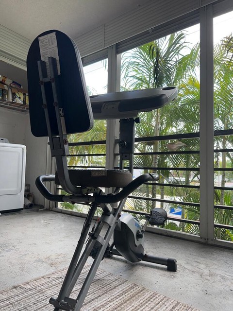 Exerpeutic ExerWorK 1000 Fully Adjustable Desk Folding Exercise Bike ...