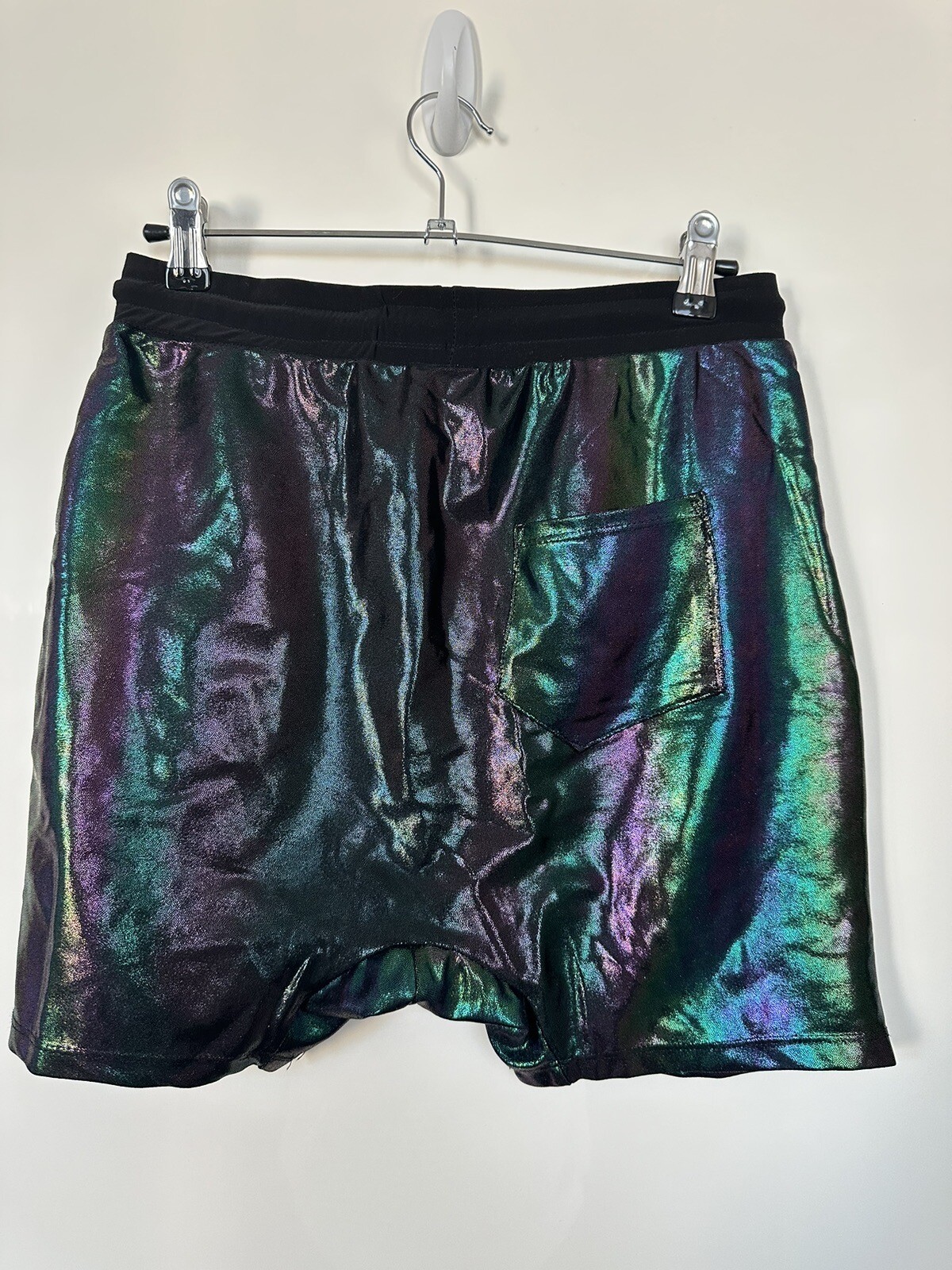 LASC Iridescent Stretch Shorts 32 Waist Sz S | eBay